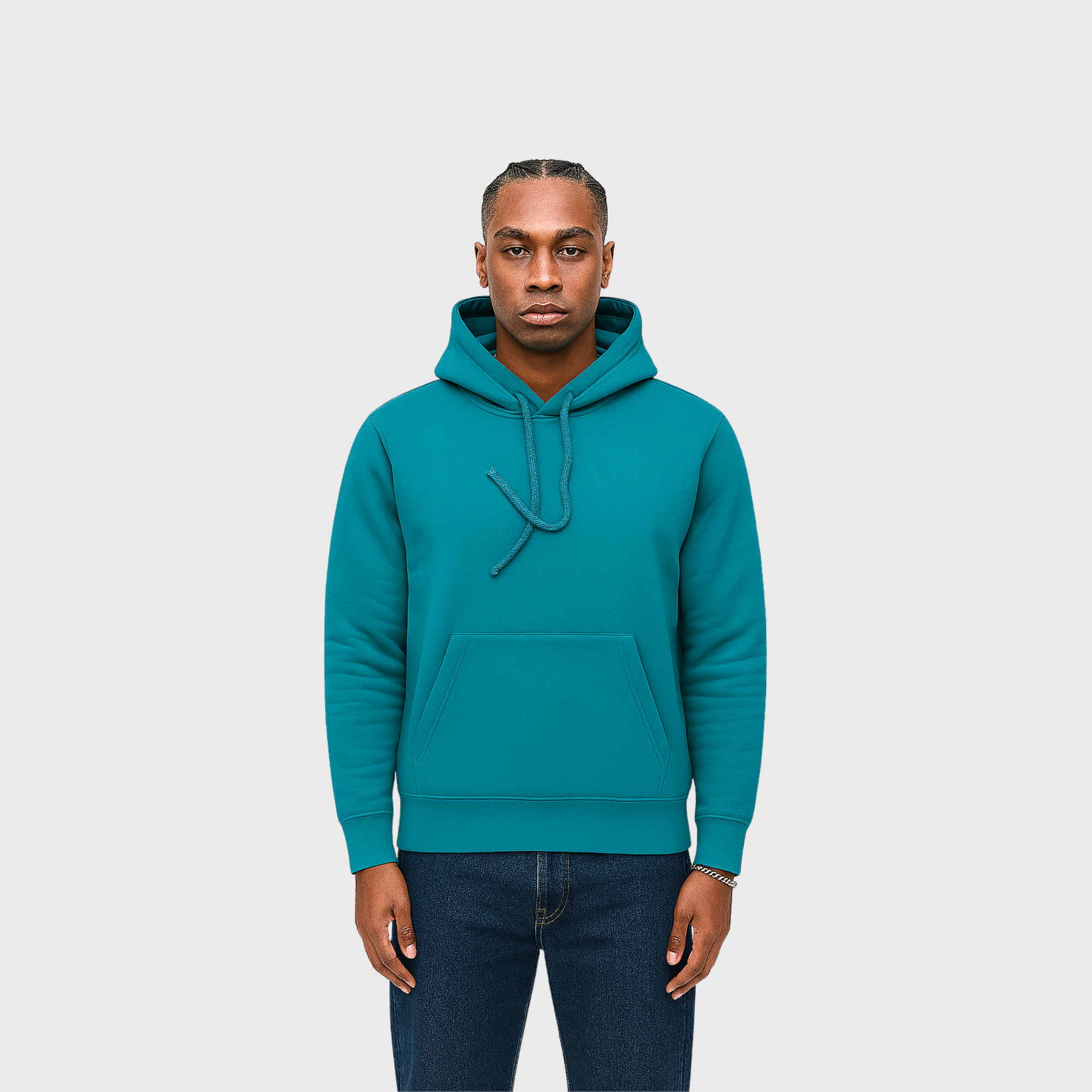 Moclo Classic See Green Regular Fit Hoodie