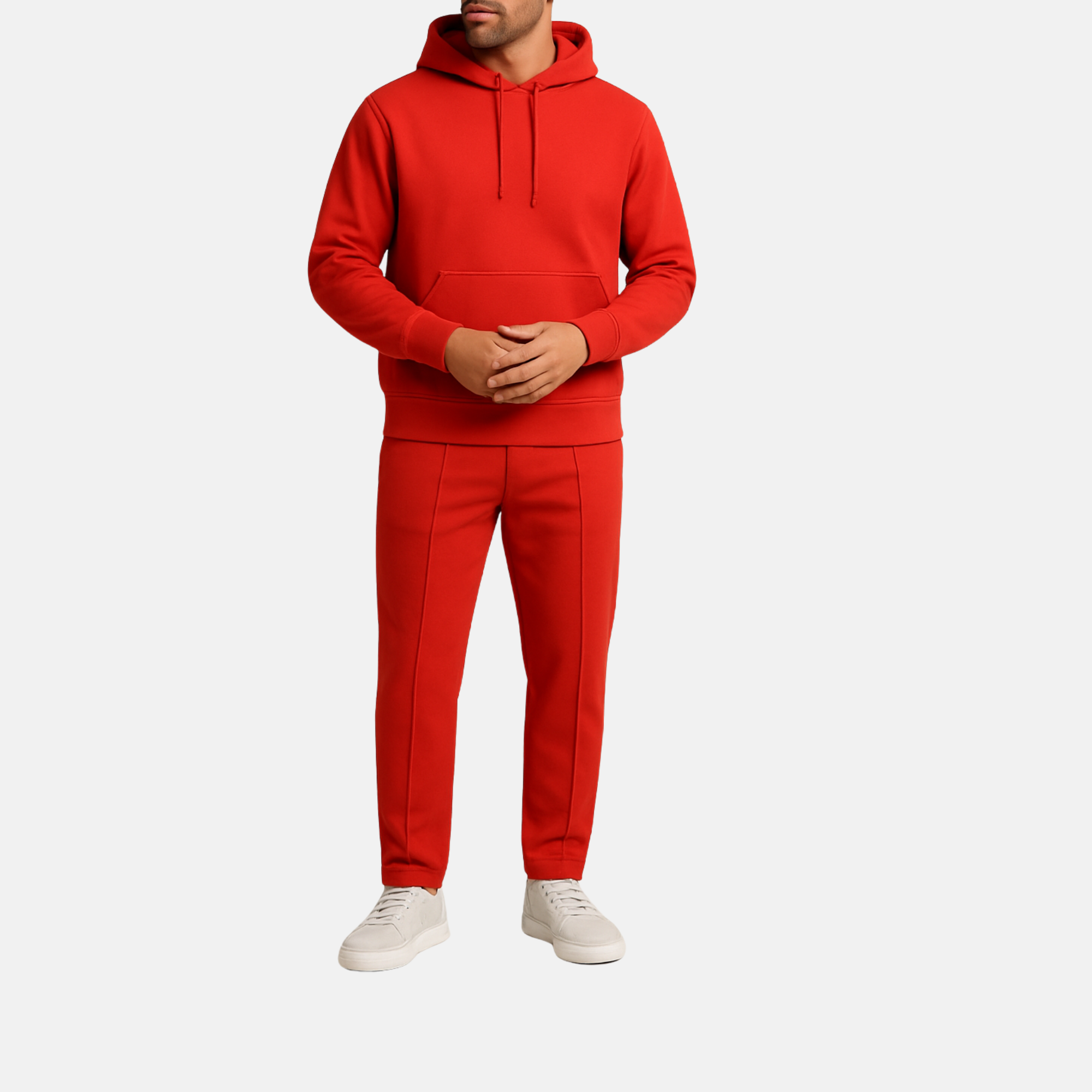 Moclo Classic Red Regular Fit Uni Sex Track Suit